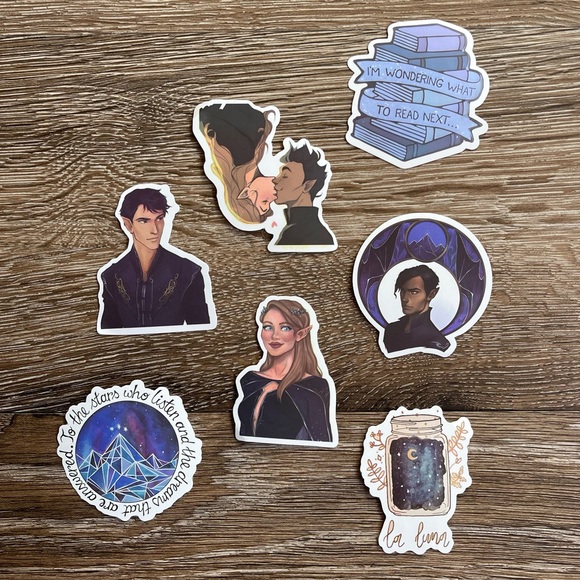Office | Fantasy Book Acotar Vinyl Stickers Set Of 7 | Poshmark
